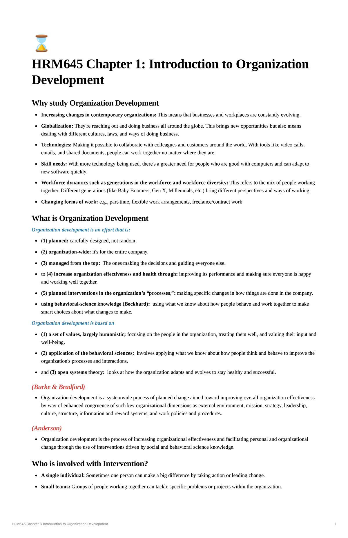 HRM645 Chapter 1 Short Notes - HRM645 Chapter 1 Introduction to ...