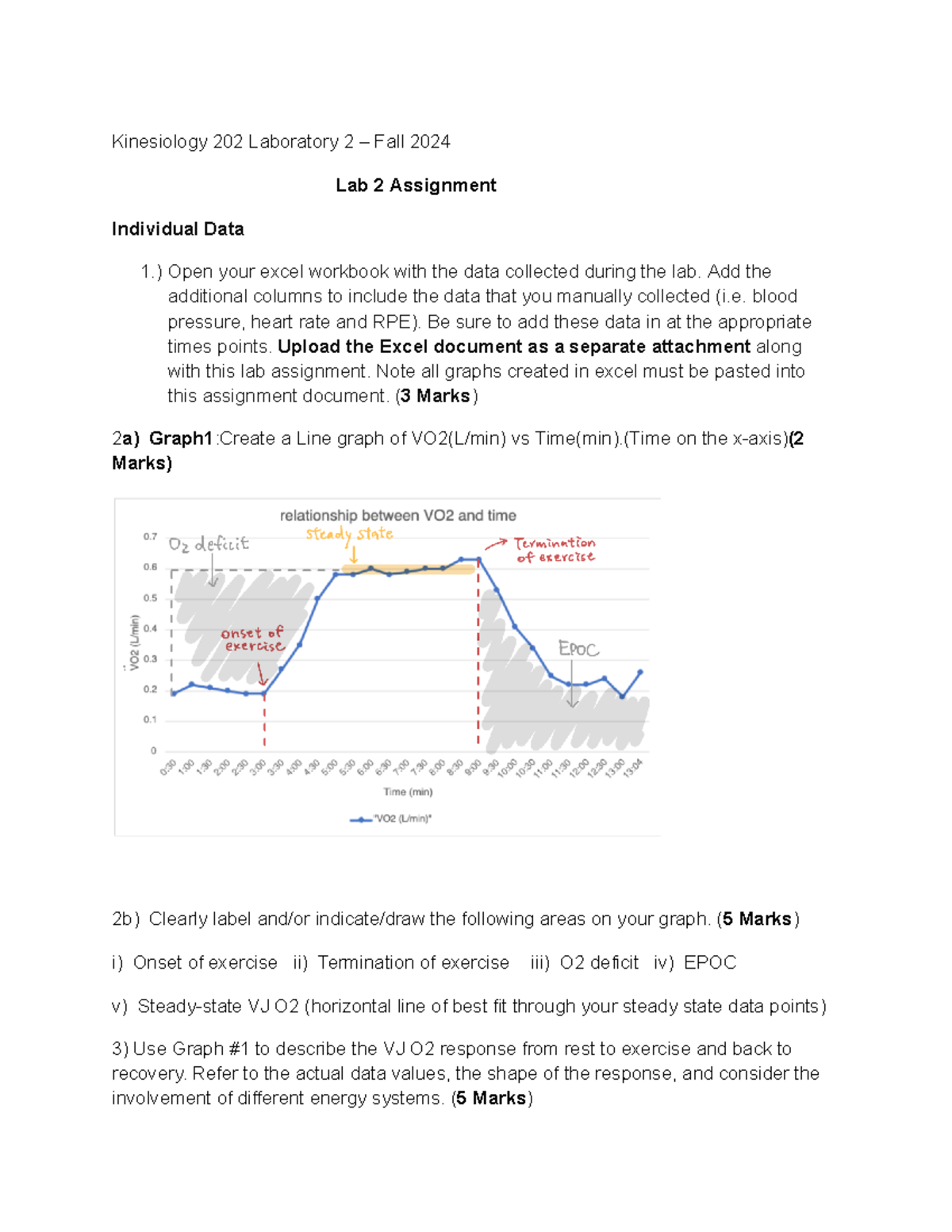 Kin 202L #2 - kin 202L #2 - Kinesiology 202 Laboratory 2 – Fall 2024 Lab 2 Assignment Individual ...