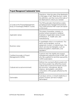 7+-+Project+Cost+Management+Terms - Project Cost Management Terms ...