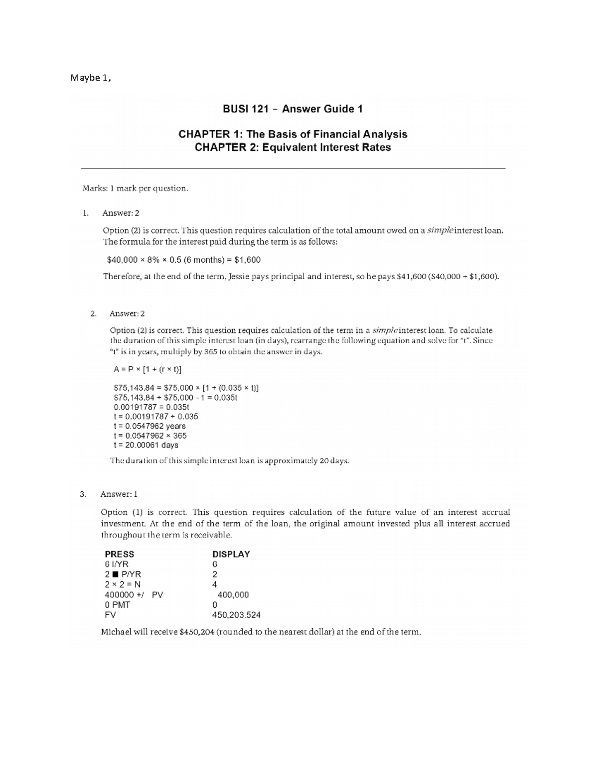 Assignment 1 Chapter 1 and 2 - MGTA05 - Maybe 1, - Studocu