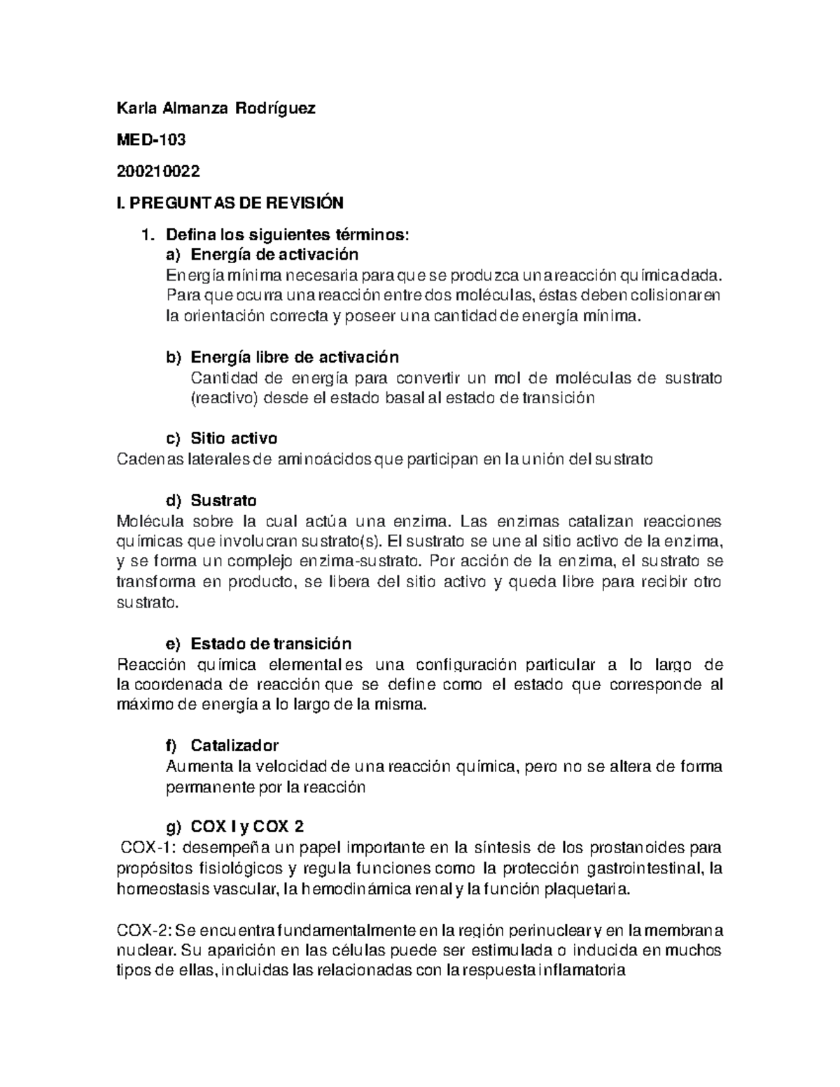 Bioquímica - Palabras clave de química - Karla Almanza Rodríguez MED ...