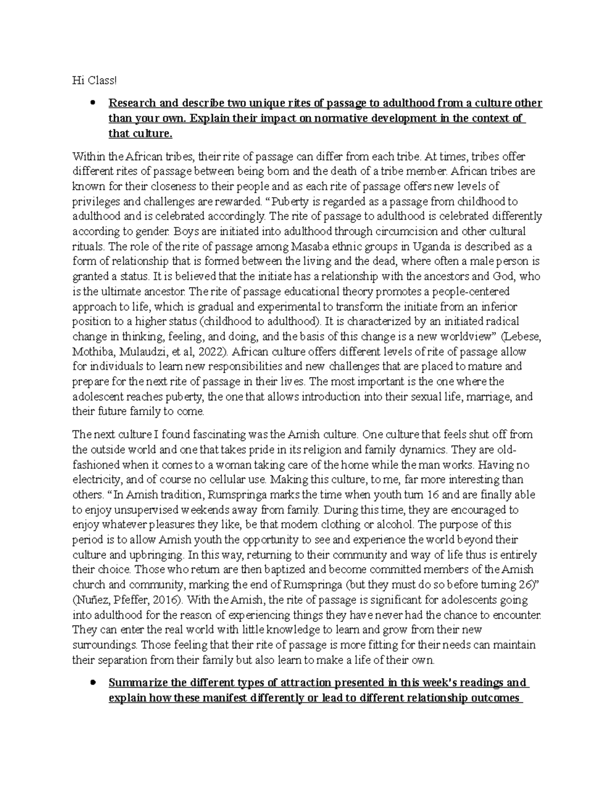 Module 5 Discussion PSY 322 - Hi Class! Research and describe two ...
