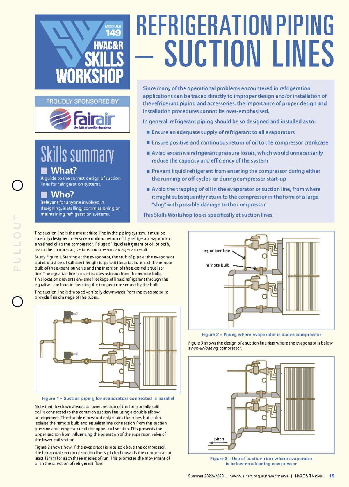 Refregeration. piping - Summer 2022–2023 | airah.org/hvacrnews | HVAC&R ...