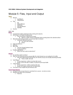 CSCI 2020 - Soft-Design and Best Practices - CSCI 2020U: Software Systems Development and - Studocu