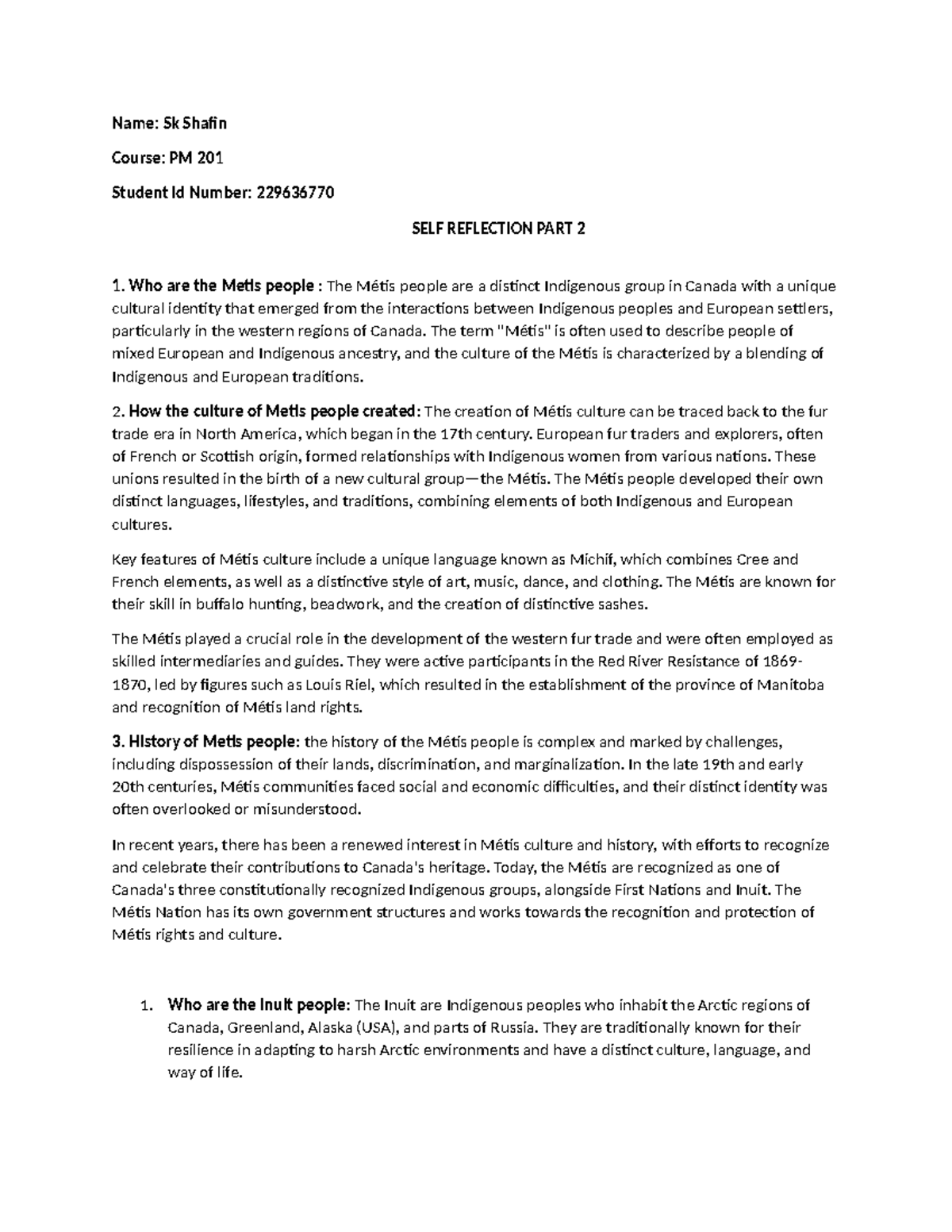 Self reflection part 2 - Important For 2nd semseter project management ...