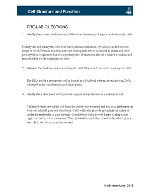 IB 1201 L09 Meiosis - PRE-LAB QUESTIONS Compare and contrast mitosis ...