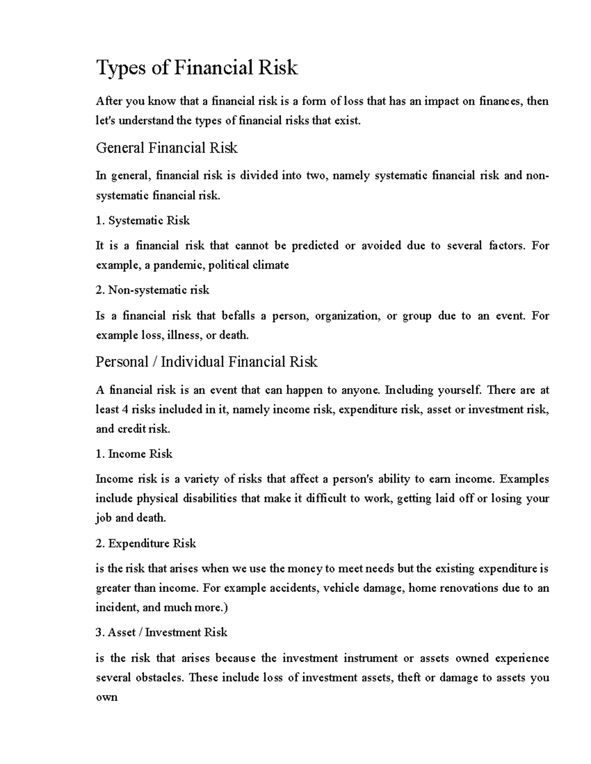 Types Of Financial Riskk Types Of Financial Risk After You Know That types-of-financial-riskk-types-of-financial-risk-after-you-know-that