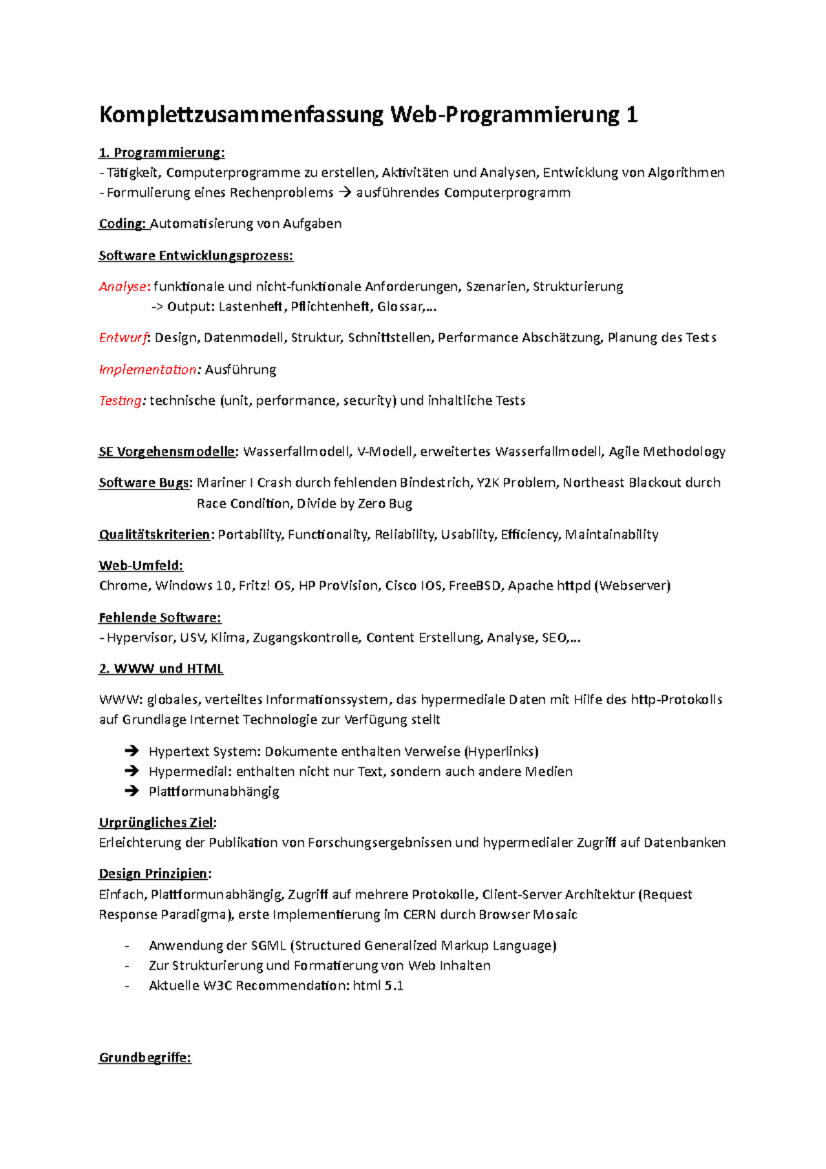 Komplettzusammenfassung Web Prog - Komplettzusammenfassung Web ...