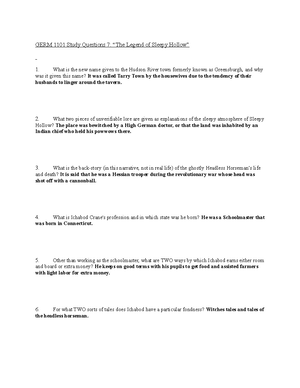 SQ3 - notes - GERM 1101 Study Questions 3 (Chapters 5&6) Ch. 5 What are ...