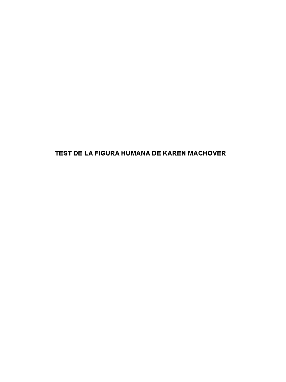 Manual DEL TEST DE LA Figura Humana(1) - TEST DE LA FIGURA HUMANA DE ...