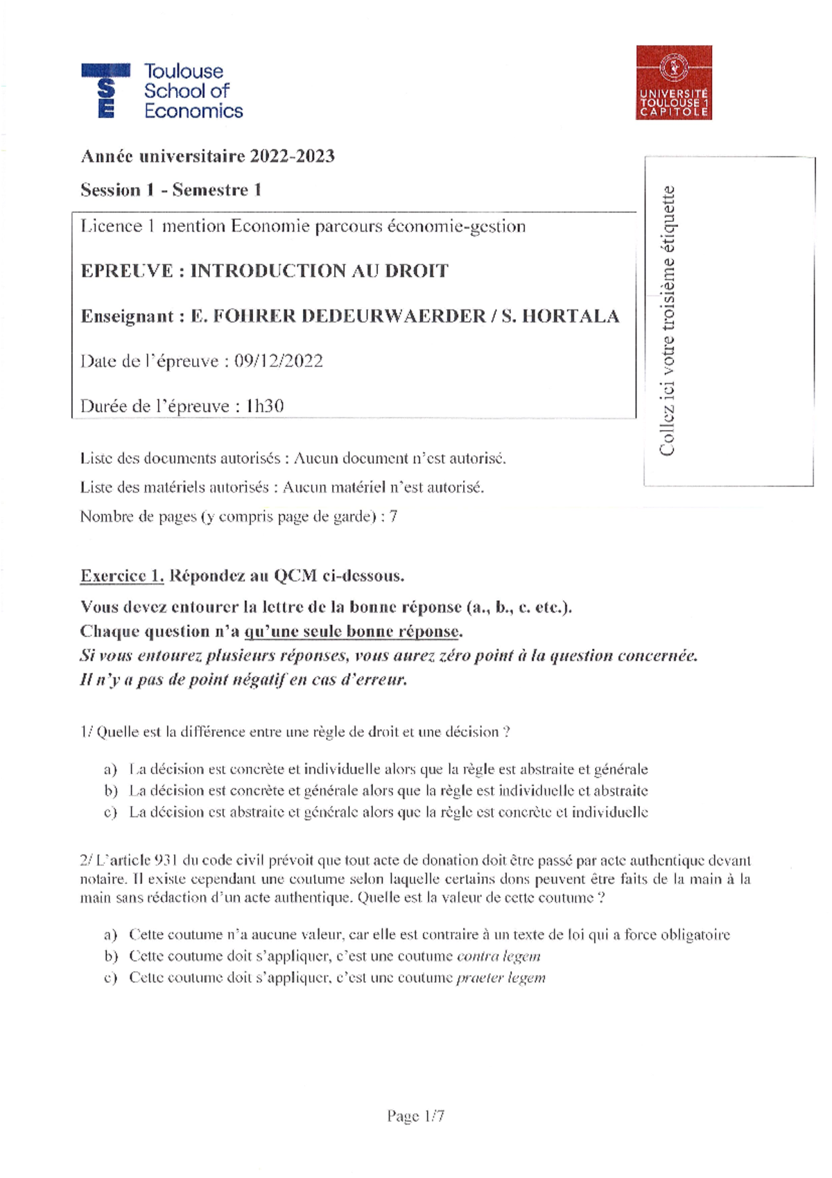 Intro Dt - Introduction au Droit - Studocu