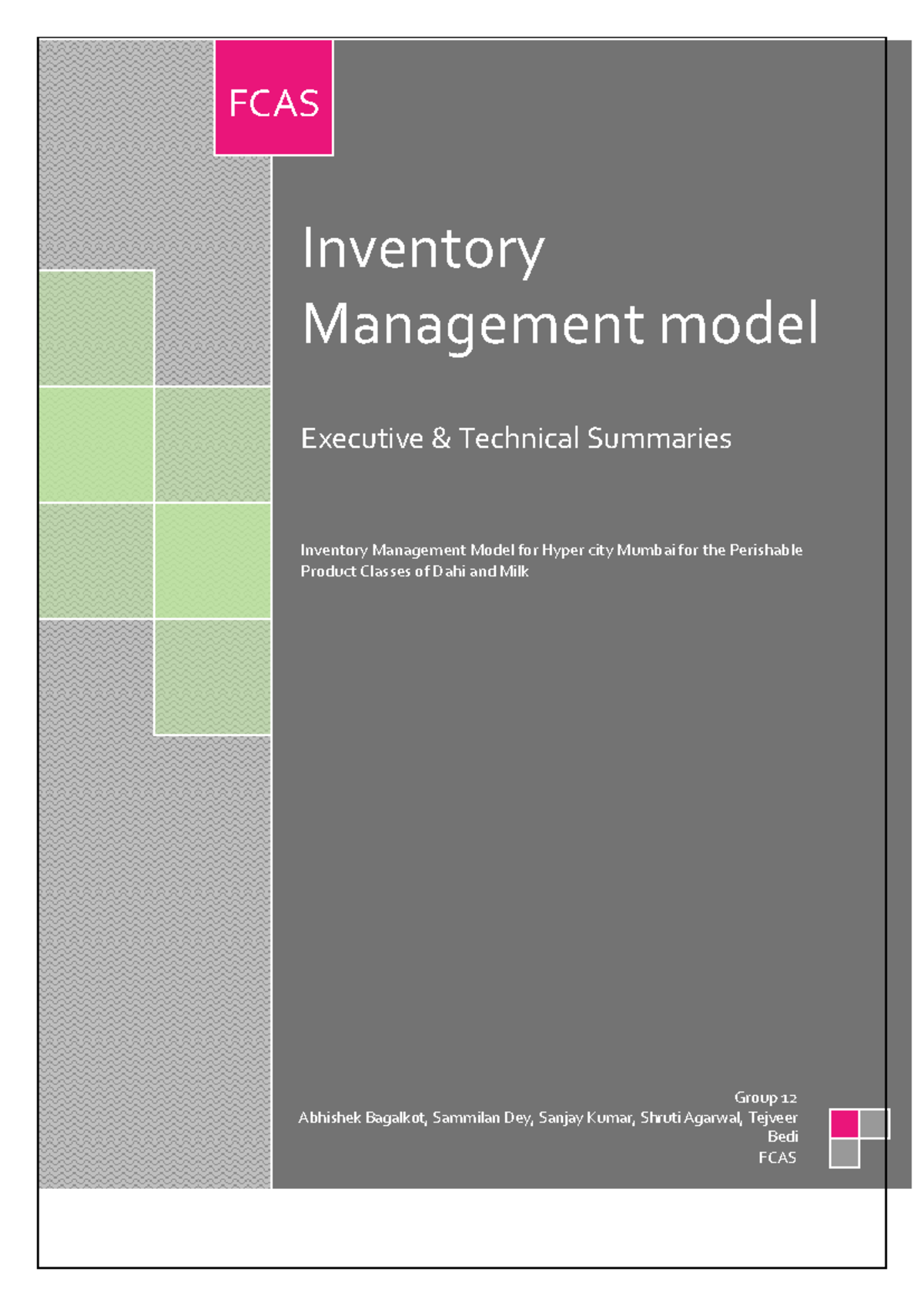 12 Inventory Management Model for Hyper city Mumbai for the Perishable ...