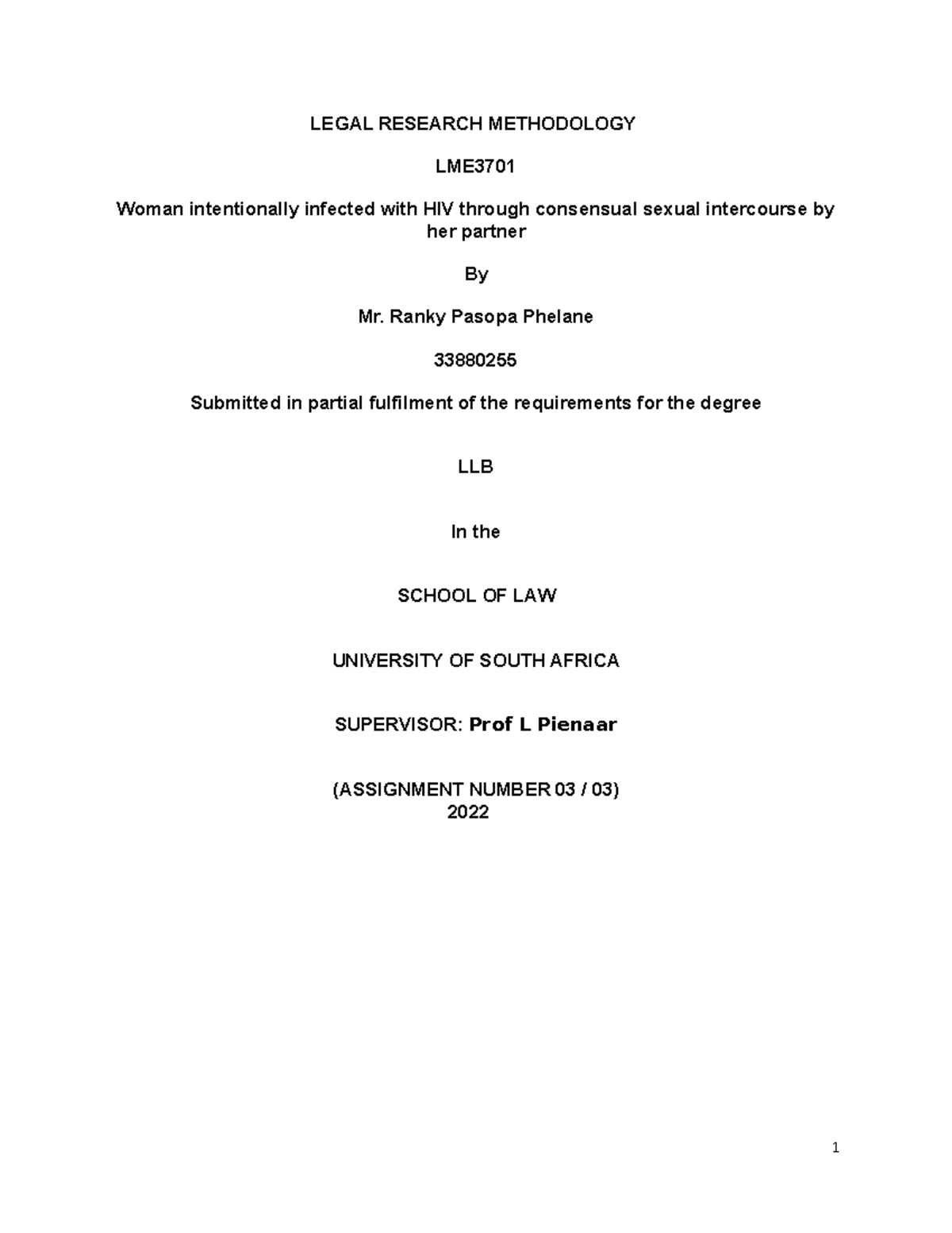 Final Research 33880255 Legal Research Methodology - LEGAL RESEARCH ...