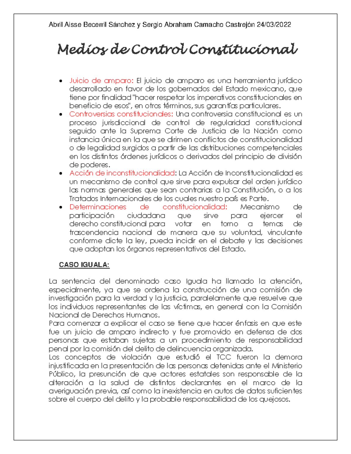 Medios De Control Constitucional - Controversias constitucionales: Una ...