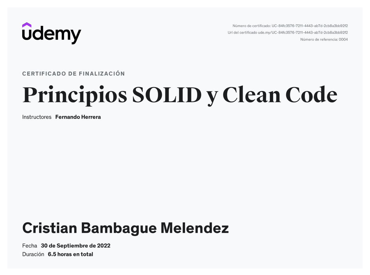 Principios Solid y Clean Code - Procesos de administración - Studocu