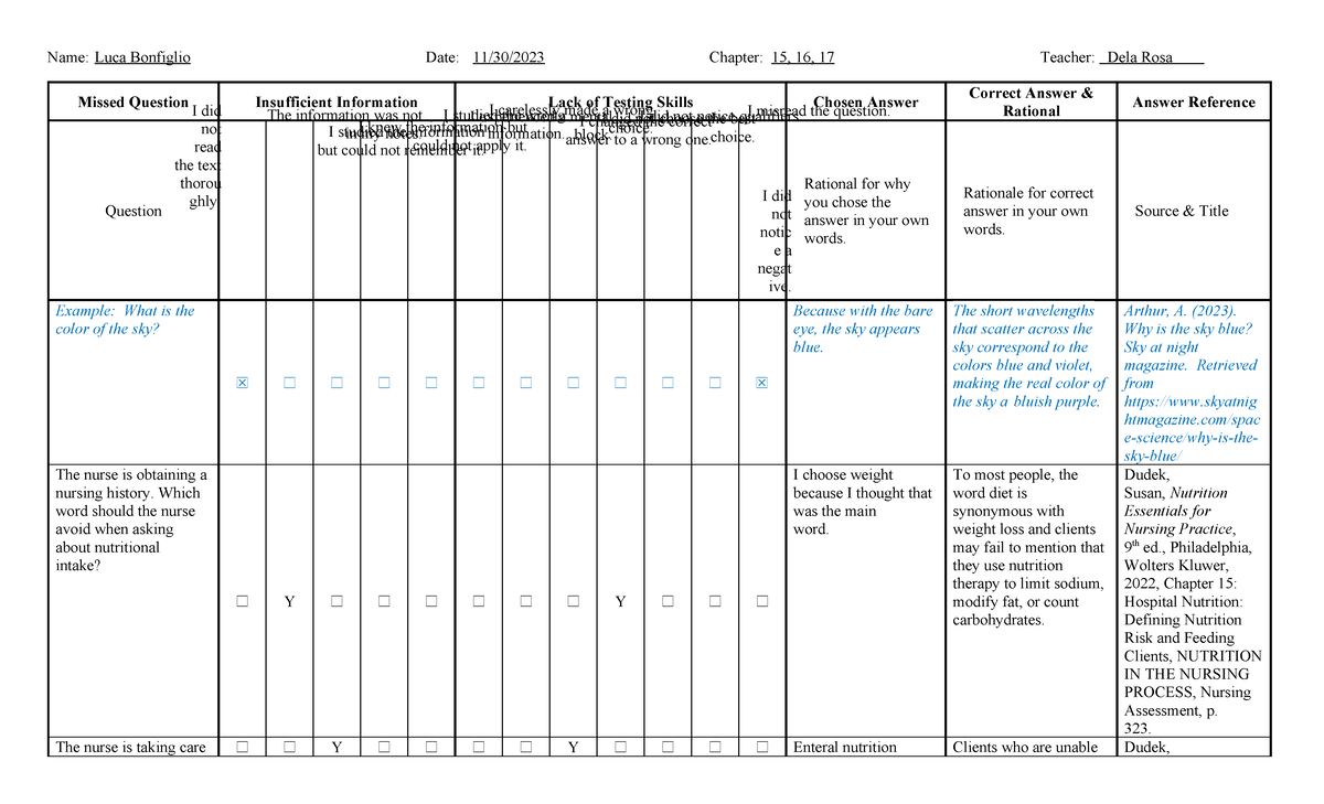 Mastery Quiz Review (1) copy 5 - I did not read the text thorou ghly ...