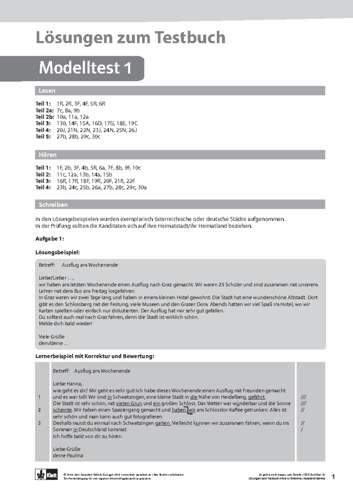 Sgnbz Goethe Zert B1 Loes - 1 So geht’s noch besser zum Goethe- / ÖSD ...