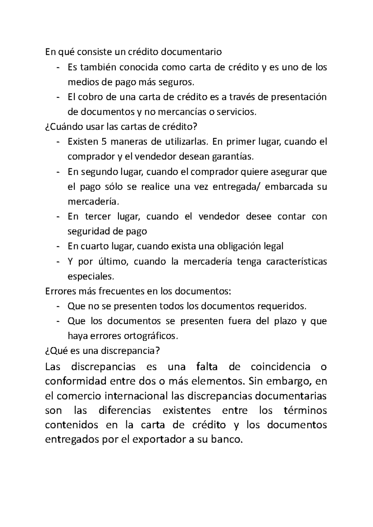 Comercio - En qué consiste un crédito documentario - Es también ...