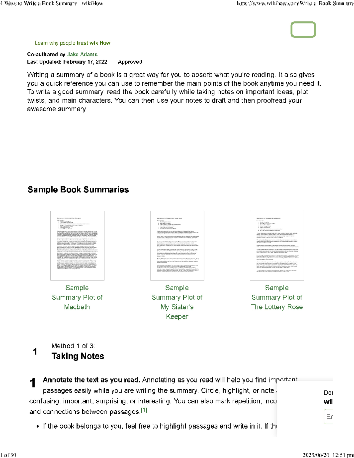 Book summary 2023 - notes - Co-authored by Jake Adams Last Updated ...