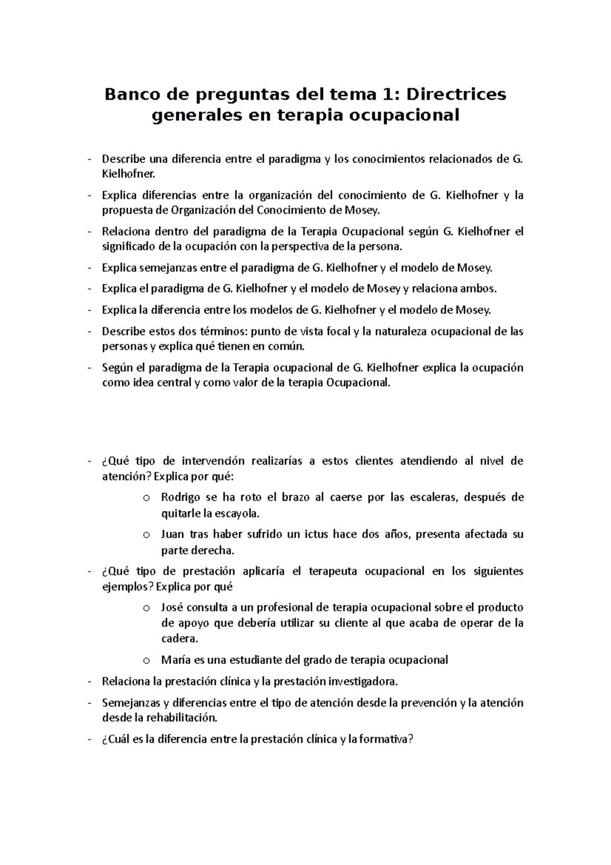Banco de preguntas Tema 1 curso 21-22 - Banco de preguntas del tema 1 ...