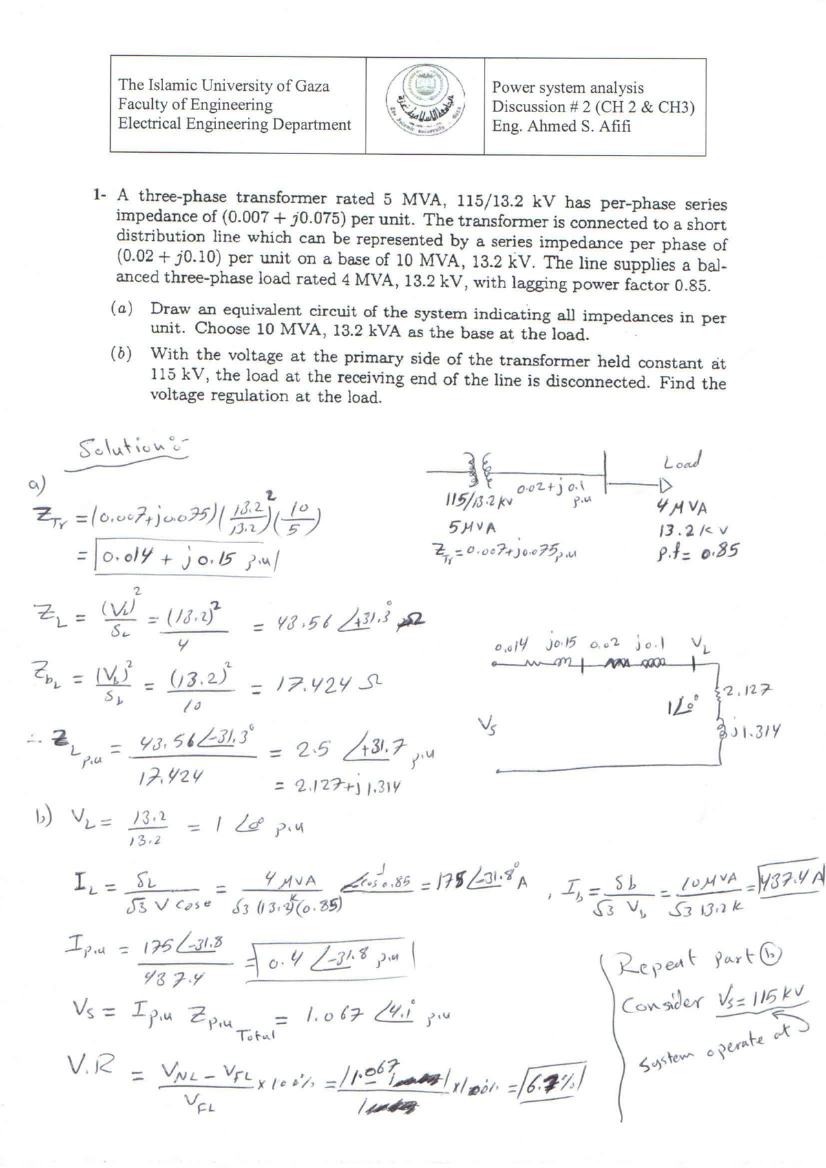POWER DISTRIBUTION ALT 2 - Electrical and electronic engineering - Studocu