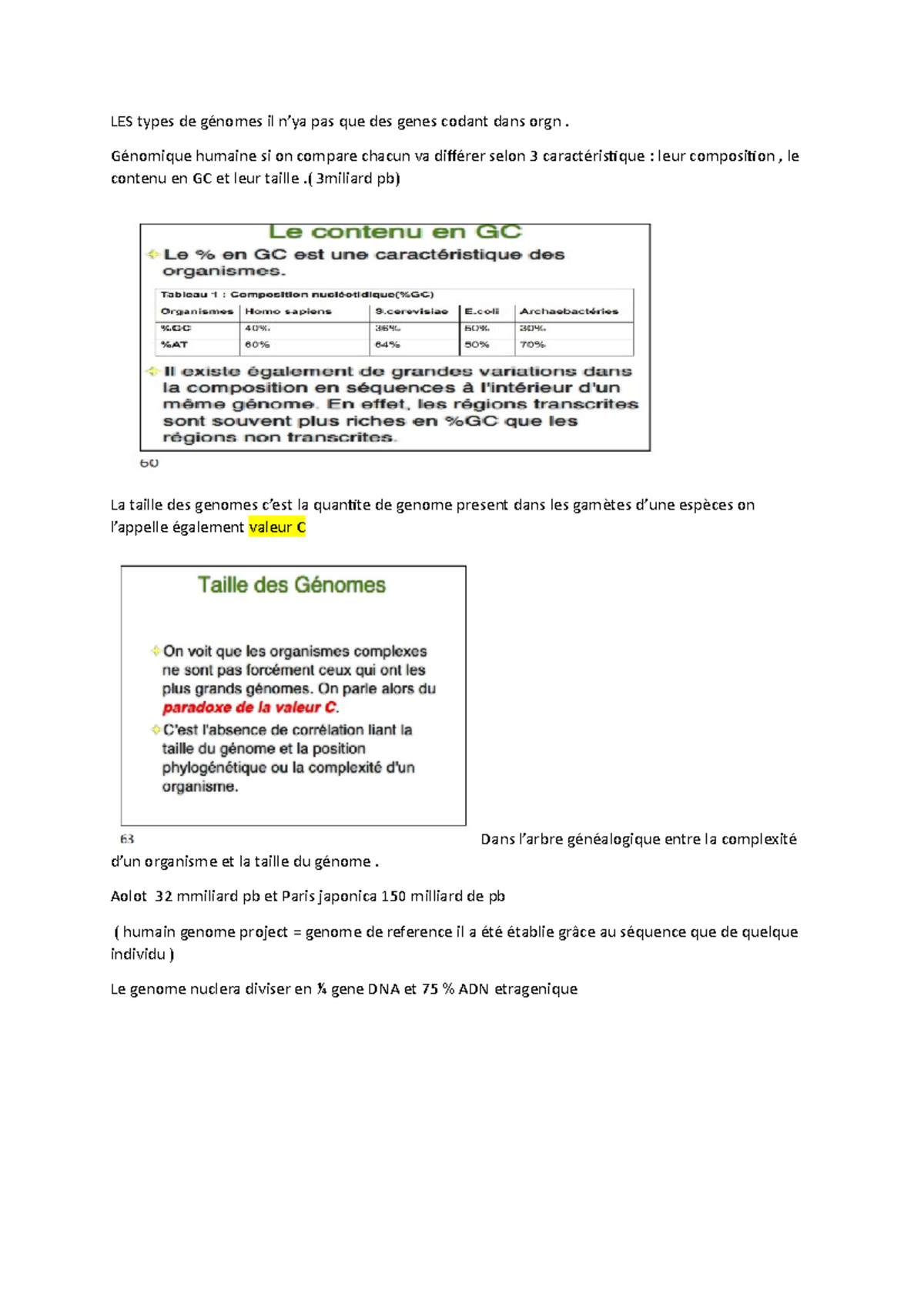 GSE PAY Laurent - Génomes, Santé et Evolution - GSE - LES types de ...