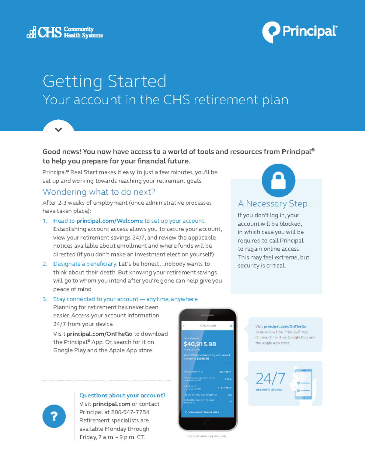 CP9526PP-03 CHS New Hire Handout Updated 07 - Good news! You now have ...