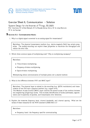 Tutorial 04 - Slides - IoT Moodle Documents - Exercise 4 Solution ...