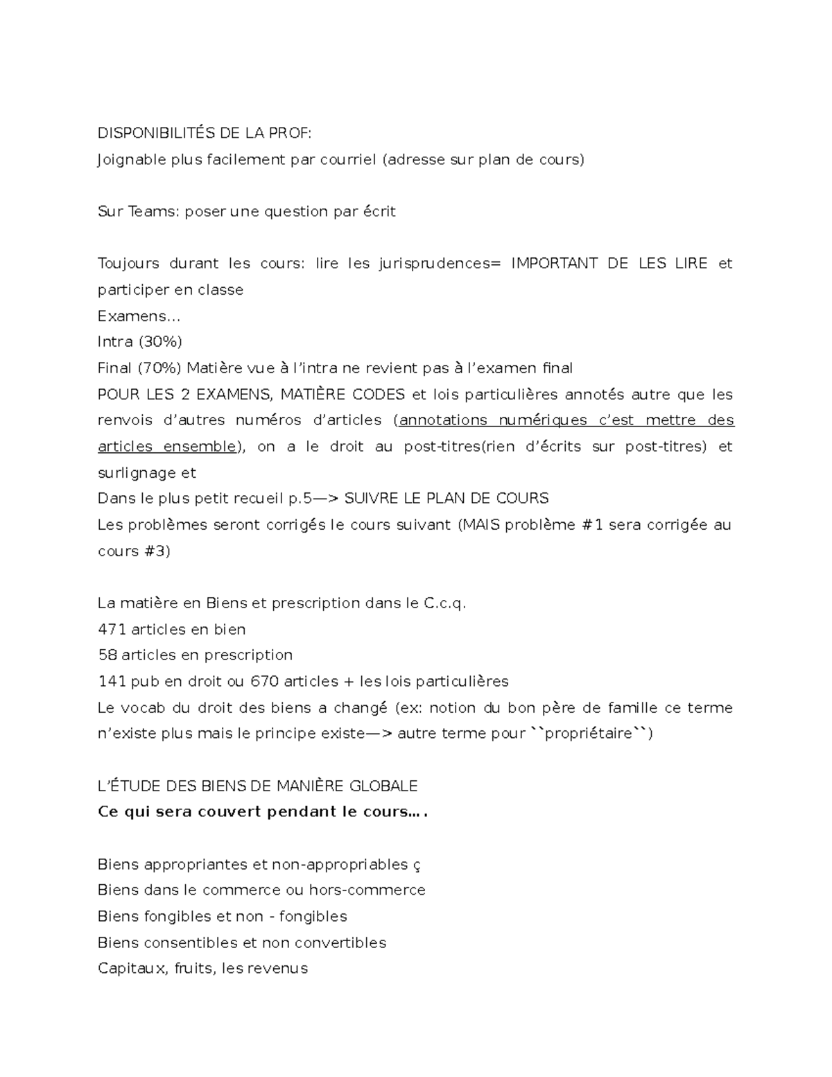 Titre 1 - Feuille de notes complète - DISPONIBILITÉS DE LA PROF ...