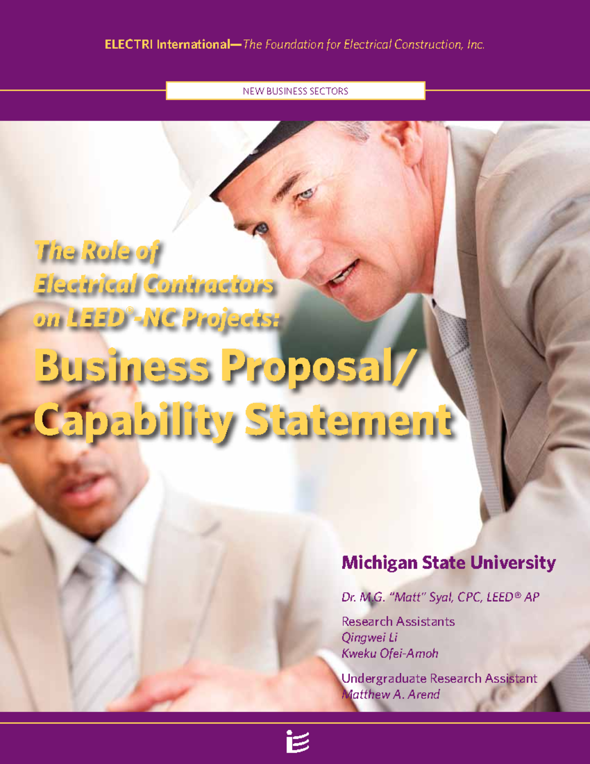 F2902b ECRole In Leedproposal P - NEW BUSINESS SECTORS NEW BUSINESS ...