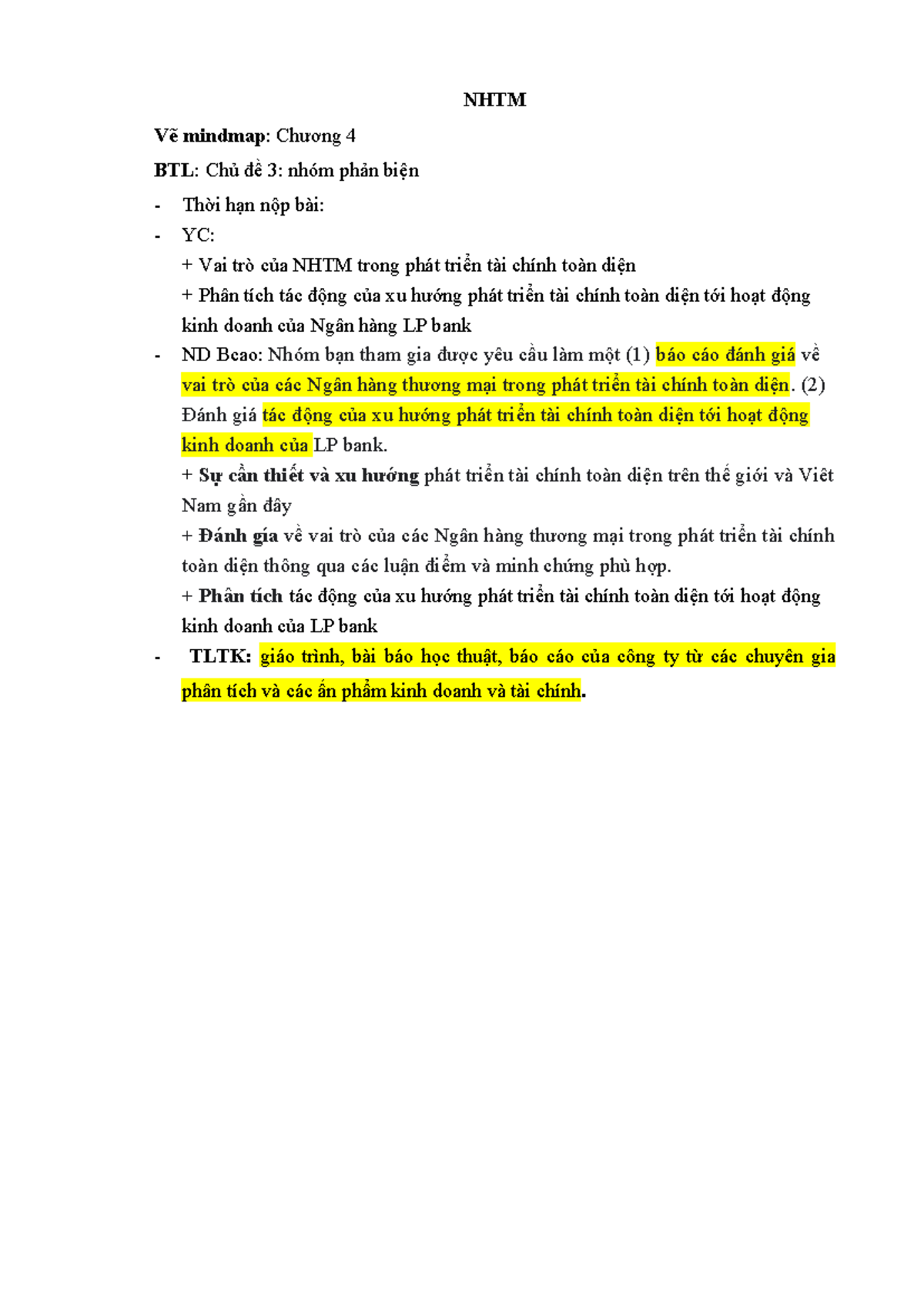 NHTM - (2) Đánh giá tác động của xu hướng phát triển tài chính toàn ...