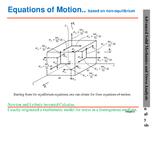 Chapter 2a-Theory of stress and strain Boresi4 - Ad va nc ed So li d M ...