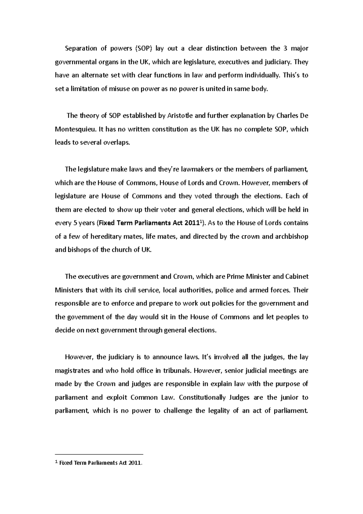 PL It Is A Sample Public Law Essay Separation Of Powers SOP Lay pl-it-is-a-sample-public-law-essay-separation-of-powers-sop-lay