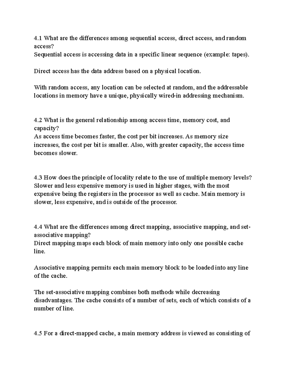 Assg4 - aaaaaaaaaaaaaaaaaaaaaaa - 4 What are the differences among ...