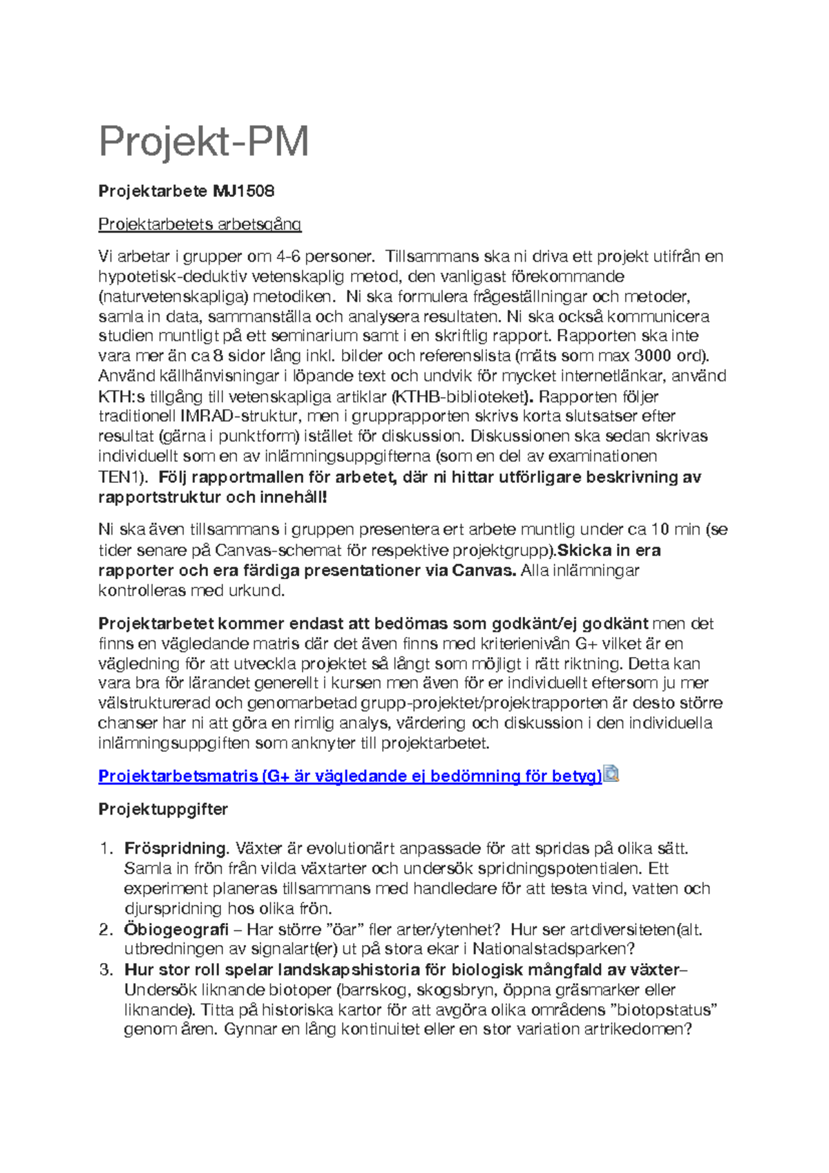 Projekt-PM MJ1508 2020 - Projekt-PM Projektarbete MJ Projektarbetets ...