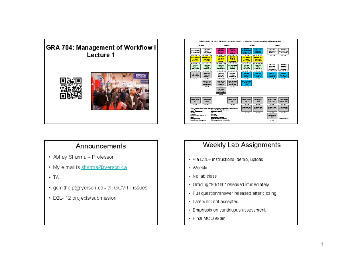 Lecture 1 Qr Codes - BACHELOR OF TECHNOLOGY (BTech) School of Graphic ...