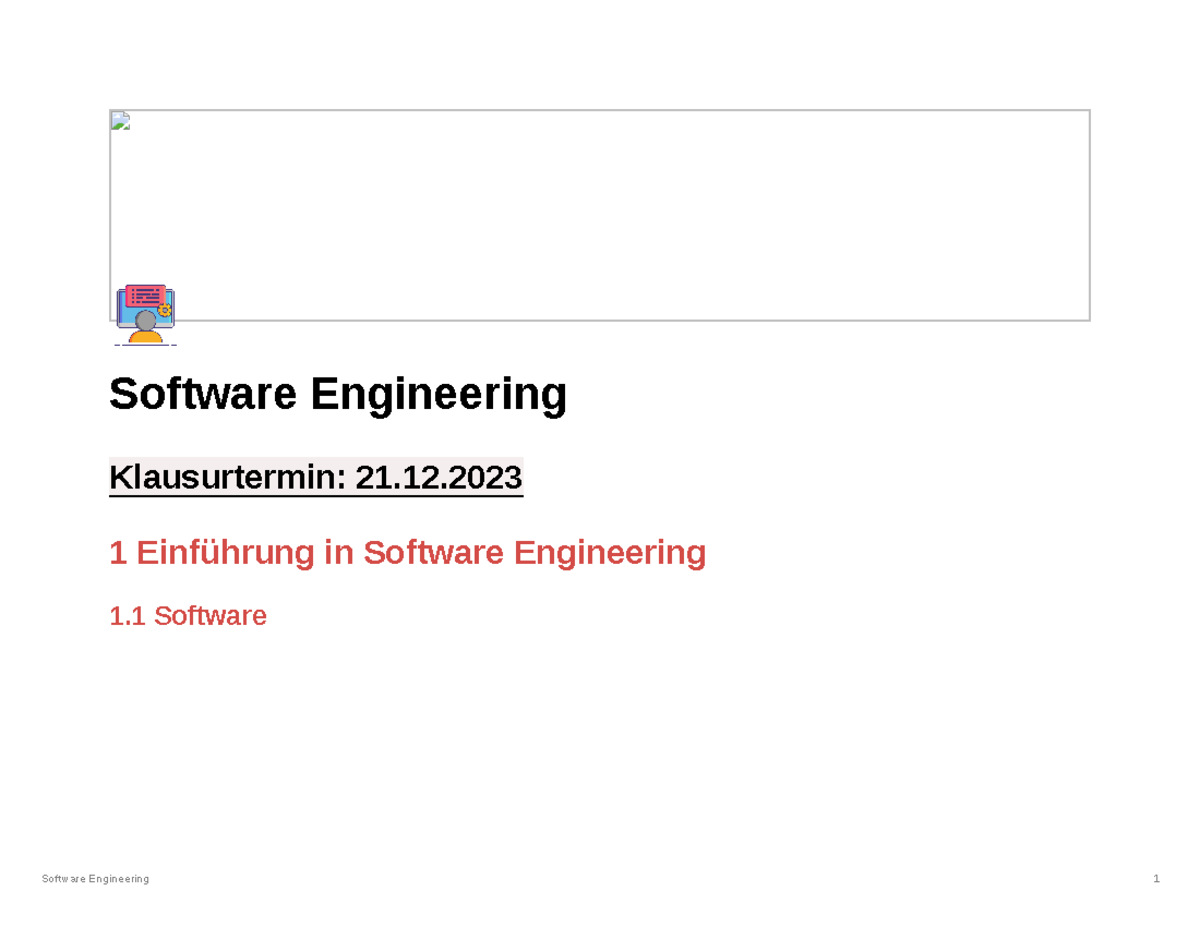 Software Engineering 8b1ad2009 22 b48deae0579f5f916911 d - Software Engineering Klausurtermin ...