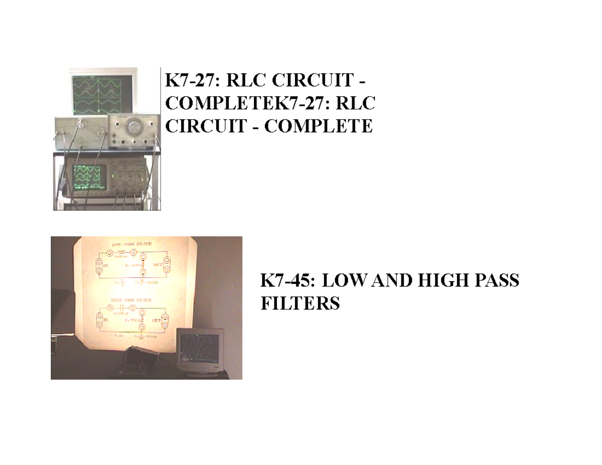 Lecture Chapter 36v1 - FOR CLASS - K 27: RLC CIRCUIT K -27: RLC CIRCUIT ...