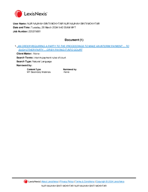 Sample Redemption Statement - PRIVATE & CONFIDENTIAL Please take note ...