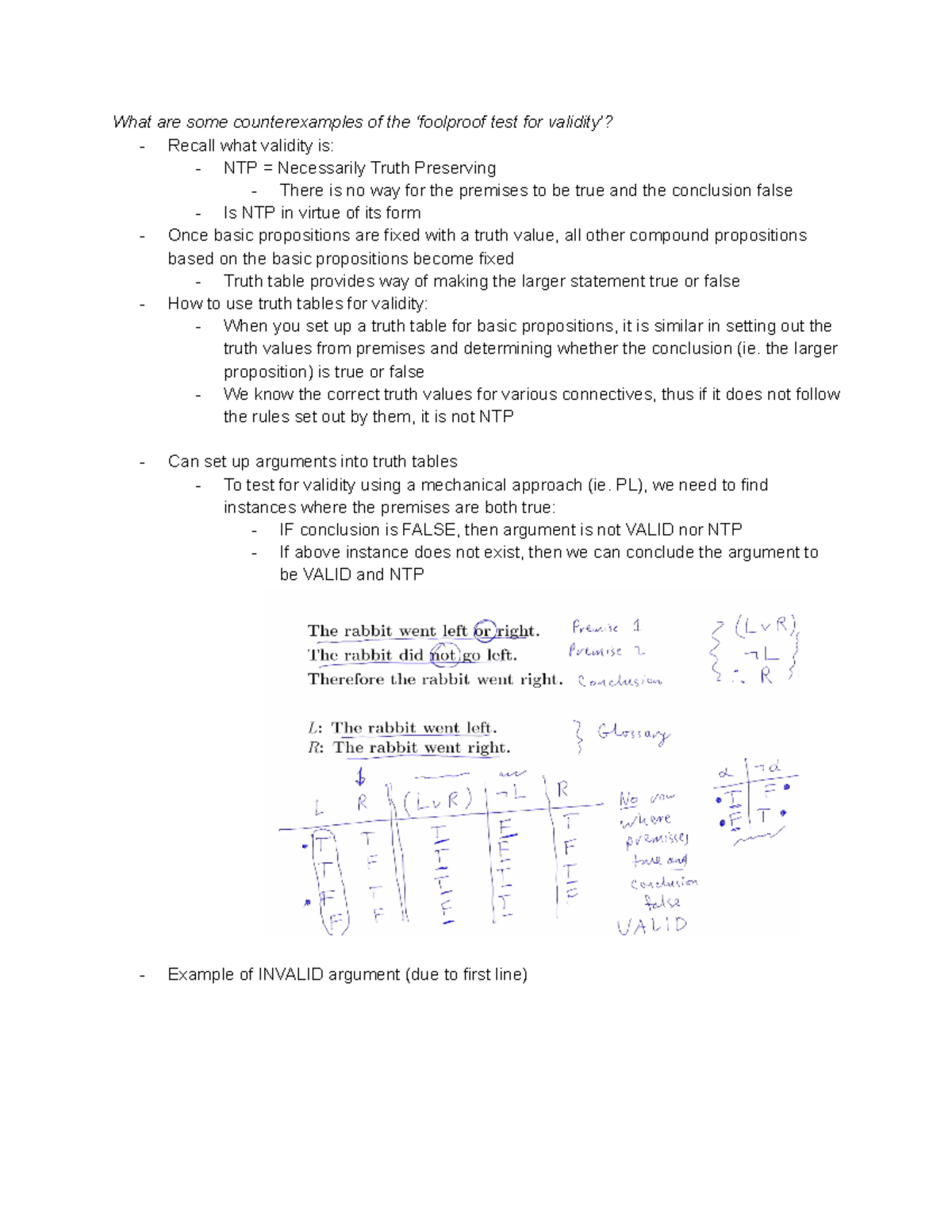 Week 3 PHIL1012 - Week 3 Content containing the 'foolproof test for ...