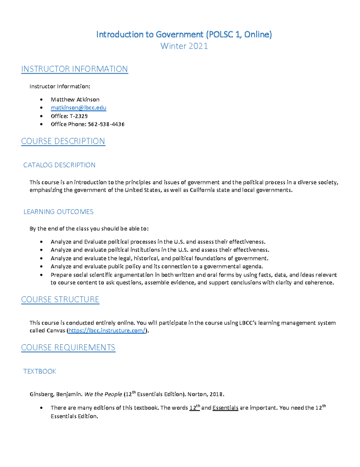 PS1 Online (W21) - Political science introduction - Introduction to ...