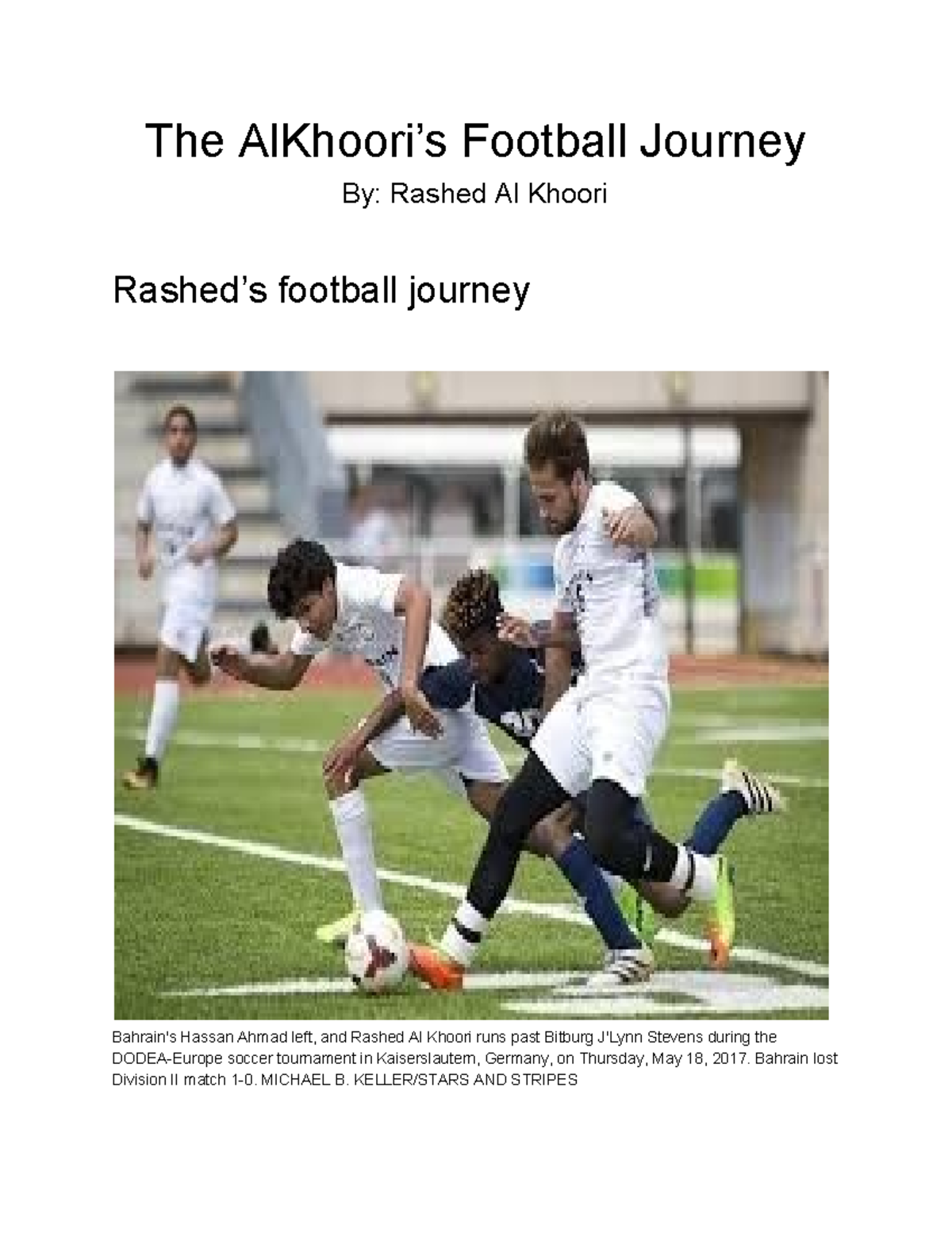 Jornoulism EOC - retern - The AlKhoori’s Football Journey By: Rashed Al ...