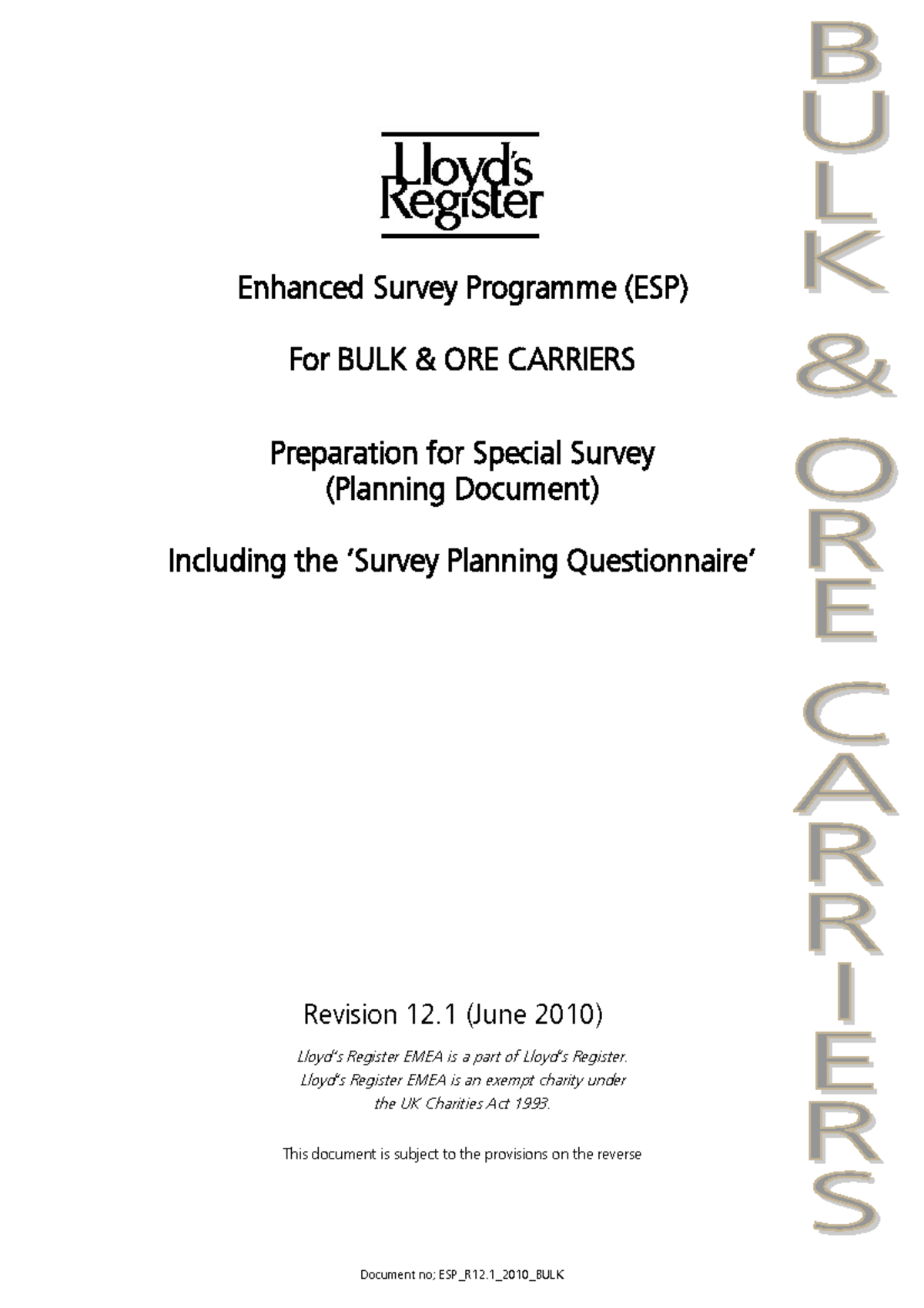 ESP LR - advance learning - Enhanced Survey Programme (ESP) For BULK ...