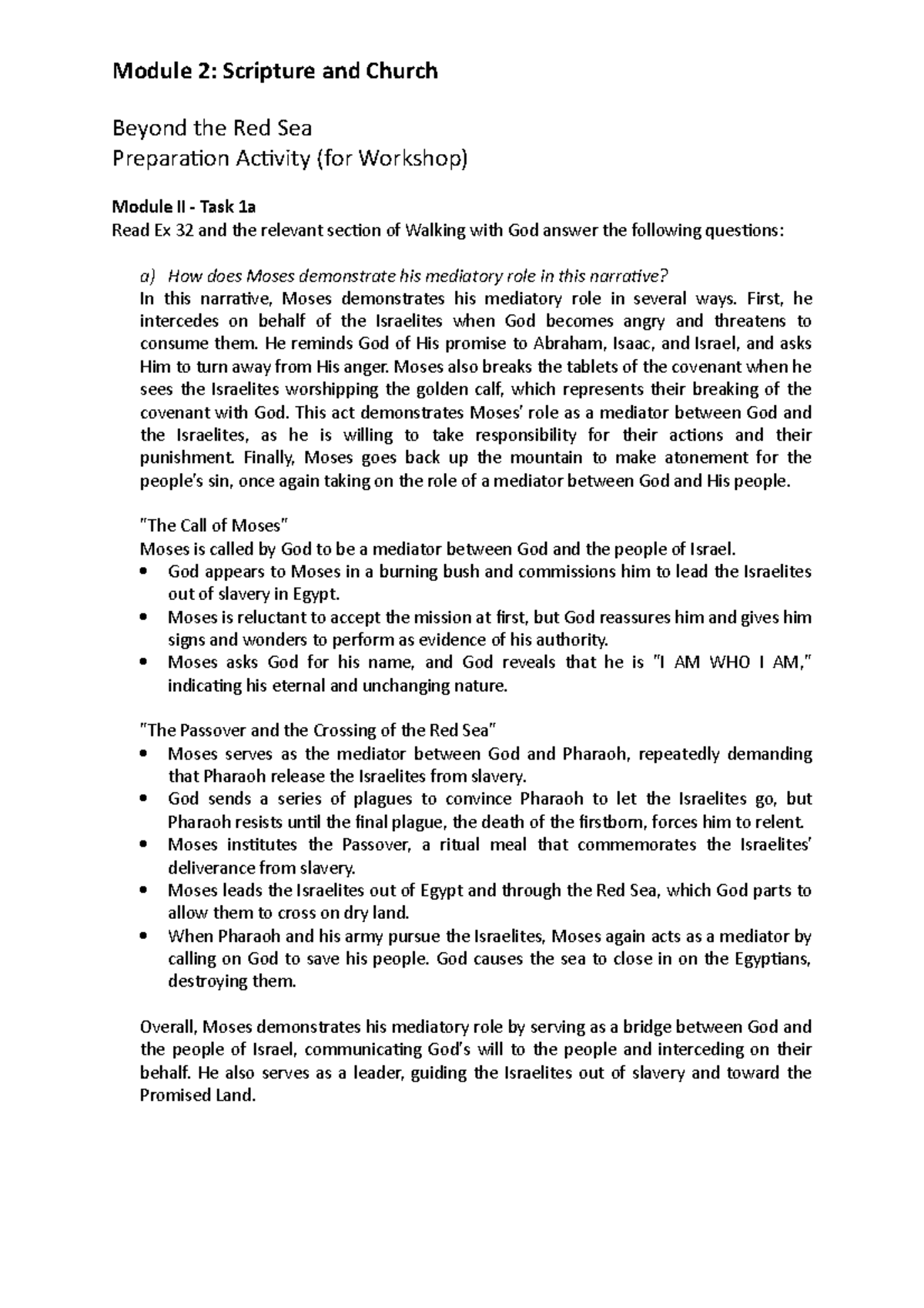 Module 2-Foundations of Catholic Christian tradition from Old Testament ...