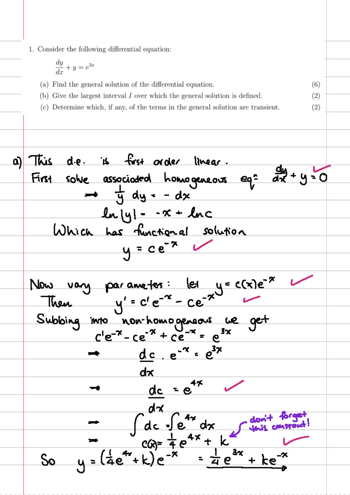 Class Test 1 2018 Solutions - MAM2000W - Studocu