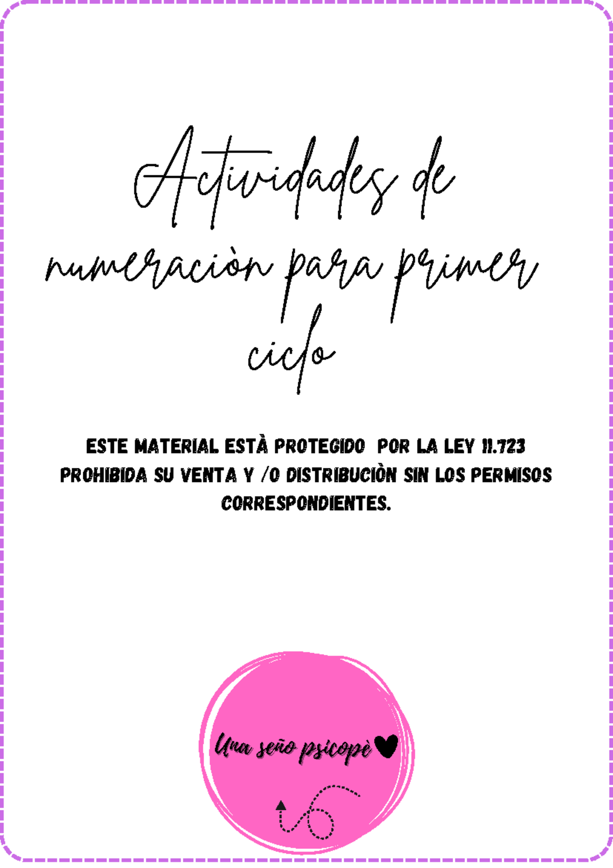 Actividades de numeraci n para primer ciclo - Actividades de numeraciòn para primer ciclo Este ...