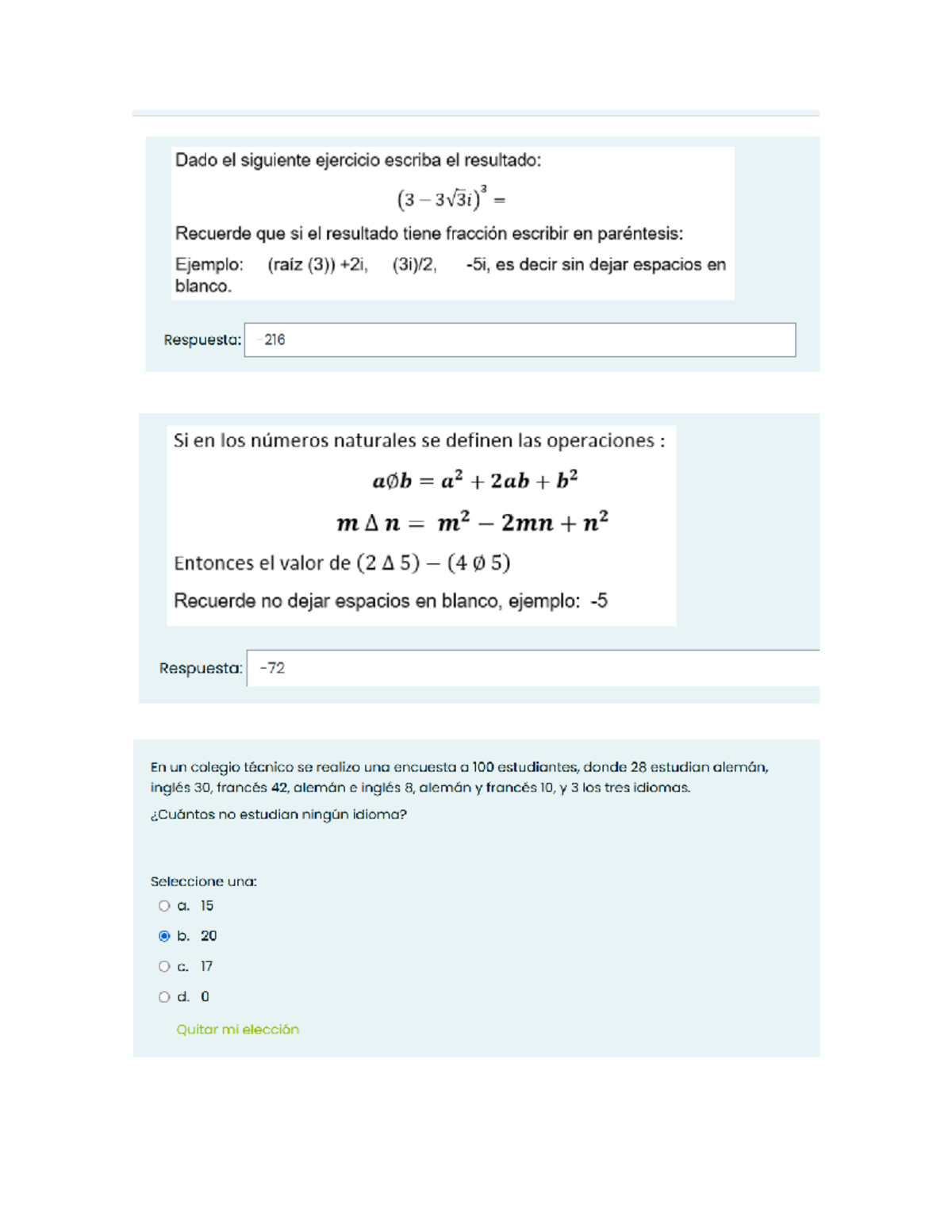 Evaluación 1 Algebra 4 BIEN - algebra moderna - Studocu