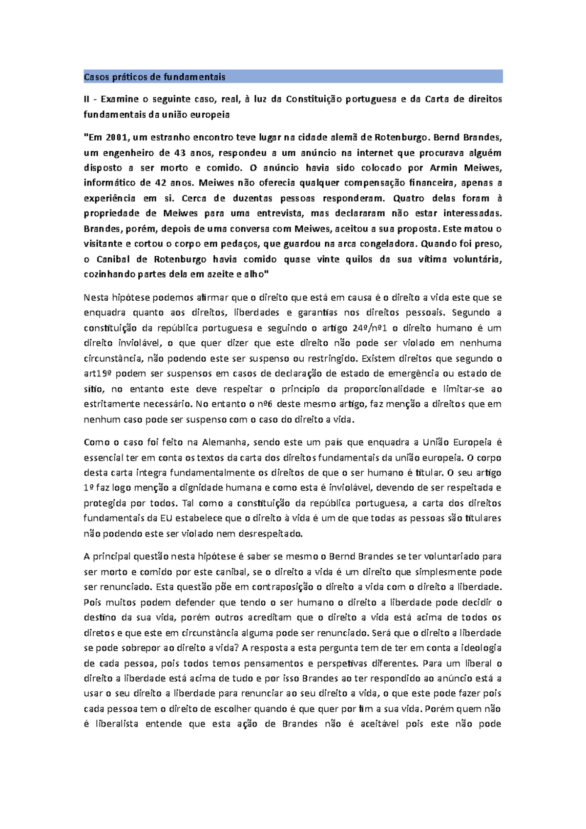 Casos práticos de fundamentais - Bernd Brandes, um engenheiro de 43 ...