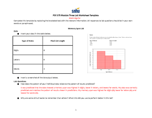 PSY 375 Module Four Lab Worksheet Template - PSY 375 Module Four Lab ...