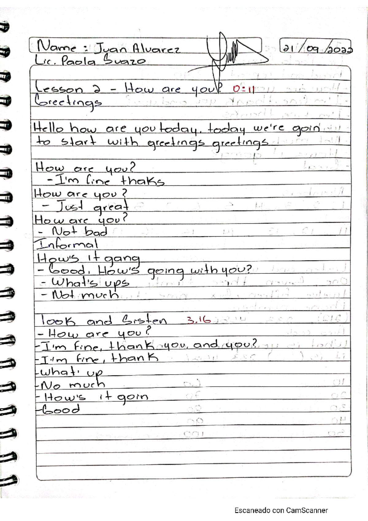 Alvarez Juan U1T2 - Lesson 2 - ingles l - Studocu